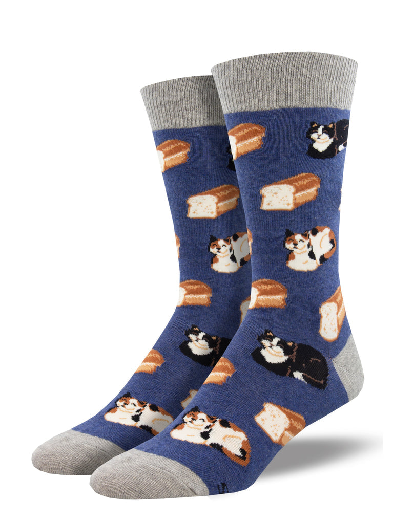 Cat Loaf Crew Socks | Men's – Knock Your Socks Off
